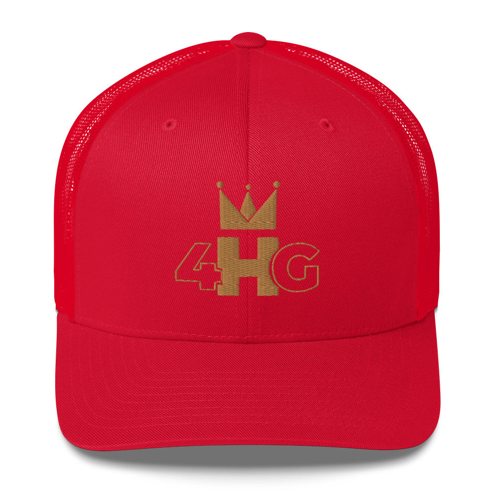 Gold 4HG Trucker Cap – 4HG For His Glory Apparel
